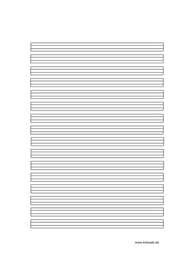 Kidsweb - Briefpapier mit Linien für die erste und zweite Klasse