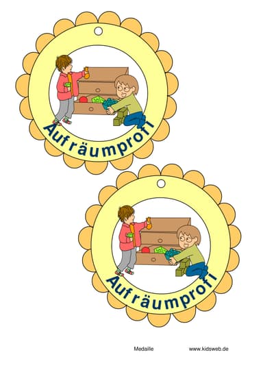 Kidsweb - Medaillen für Kinder