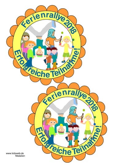 Kidsweb - Medaillen für Kinder