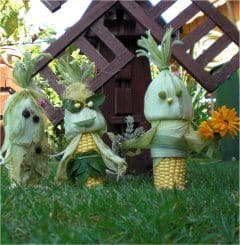 Kidsweb - Figuren aus Mais mit Kindern basteln im kidsweb.de