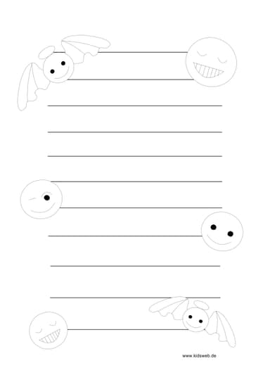 Kidsweb - Briefpapier-Vorlagen für Kinder